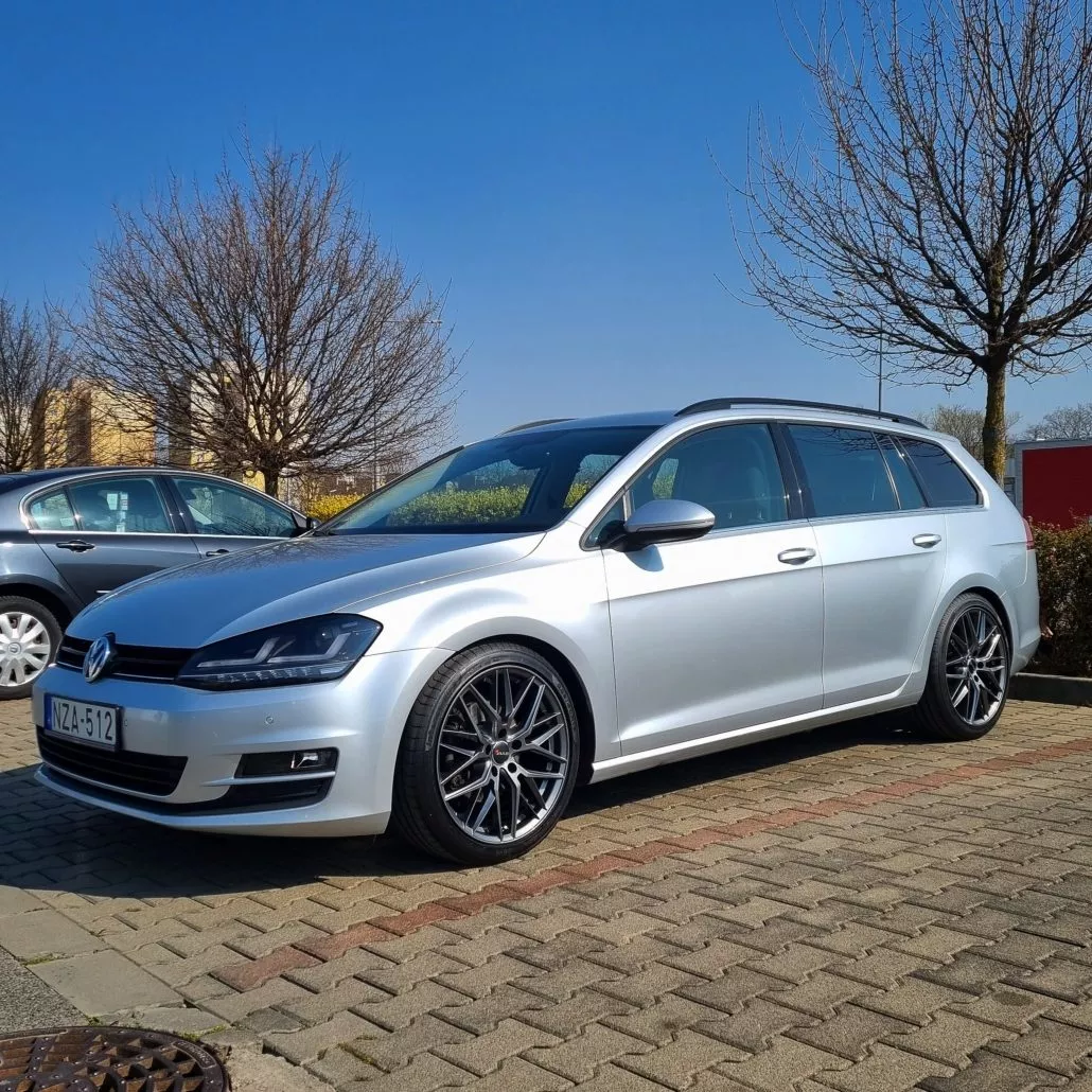 VW - Golf 7 - Silber - DAMINA PERFORMANCE - DM08 - Anthrazit - 18 Zoll • felgengalerie.de